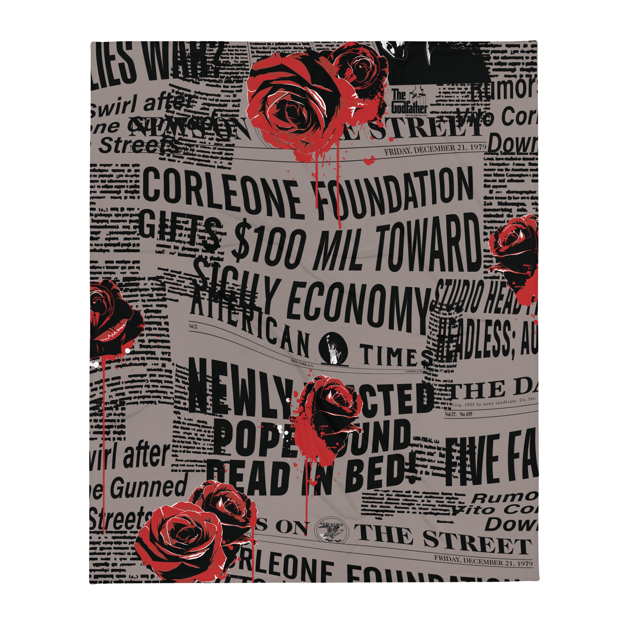 The Godfather Newspaper Throw Blanket – Paramount Shop