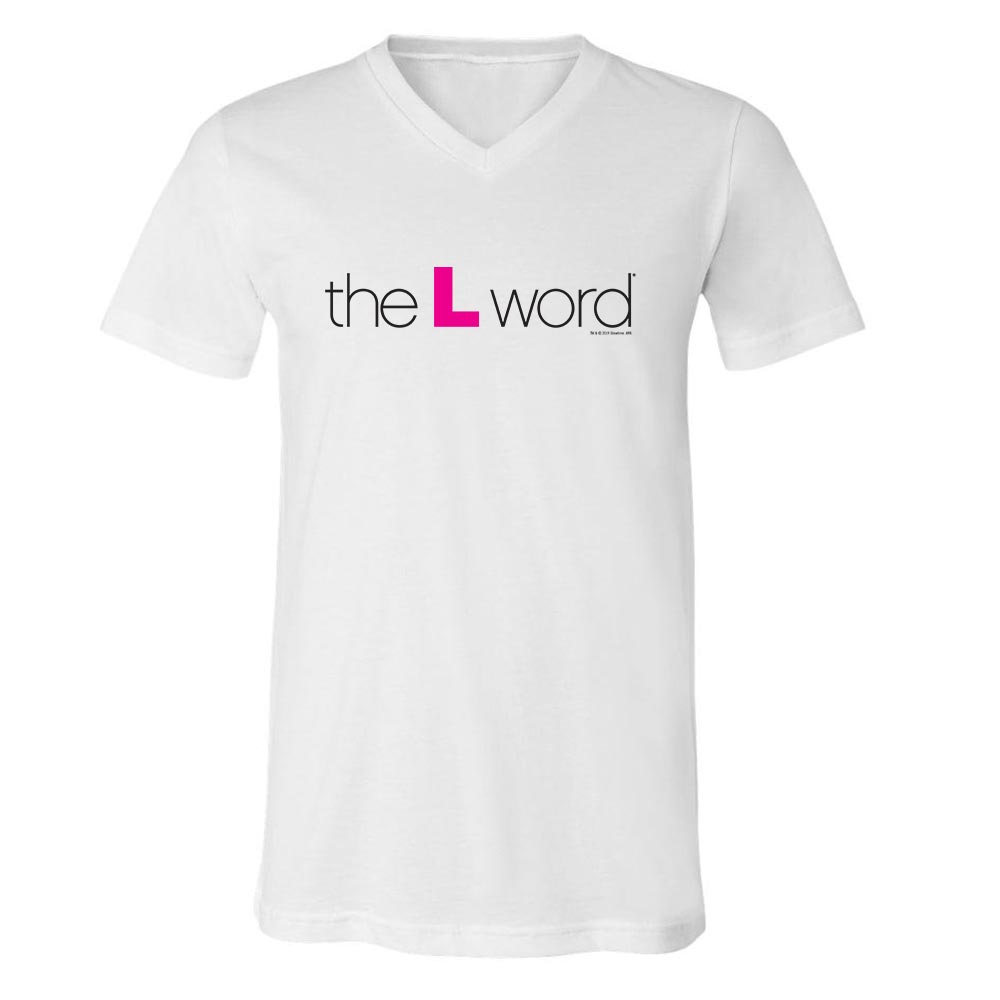 The L Word Logo Adult V-Neck T-Shirt – Paramount Shop