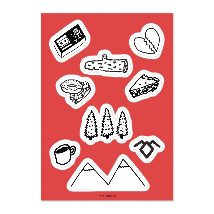 Twin Peaks Drawings Kiss Cut Sticker Sheet – Paramount Shop