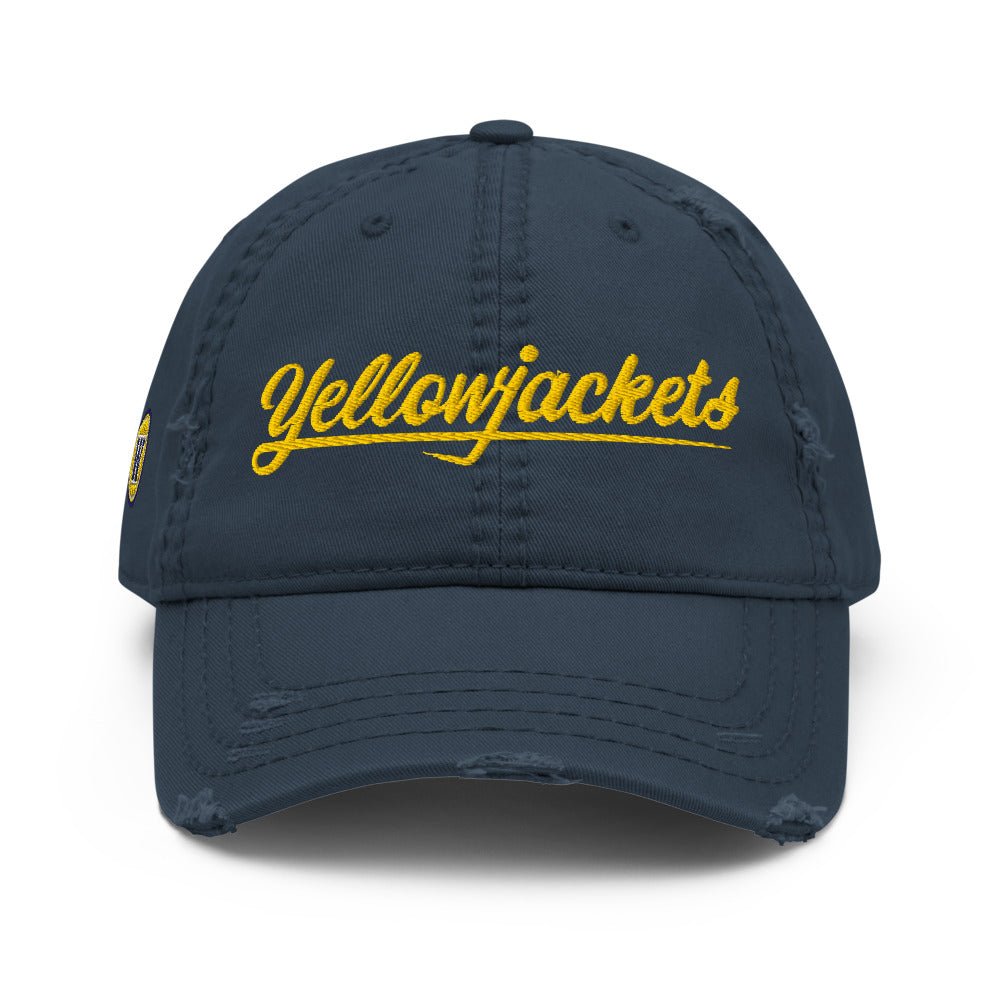 Yellowjackets Logo Distressed Dad Hat – Paramount Shop