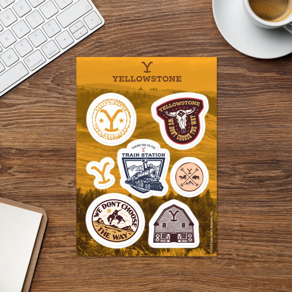 Yellowstone Badge Sticker Sheet – Paramount Shop