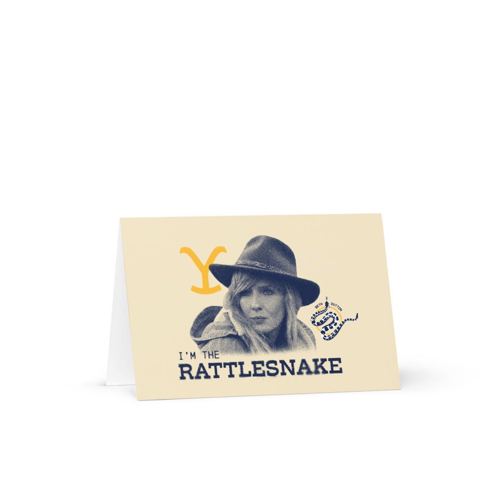Yellowstone Beth Dutton I'm the Rattlesnake Greeting Card – Paramount Shop
