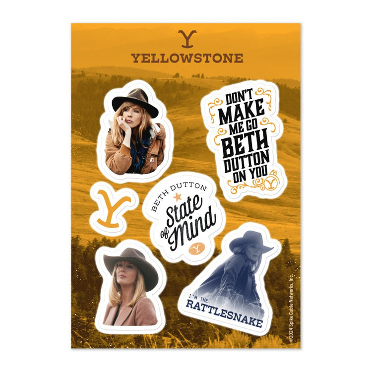 Yellowstone Beth Dutton Sticker Sheet – Paramount Shop