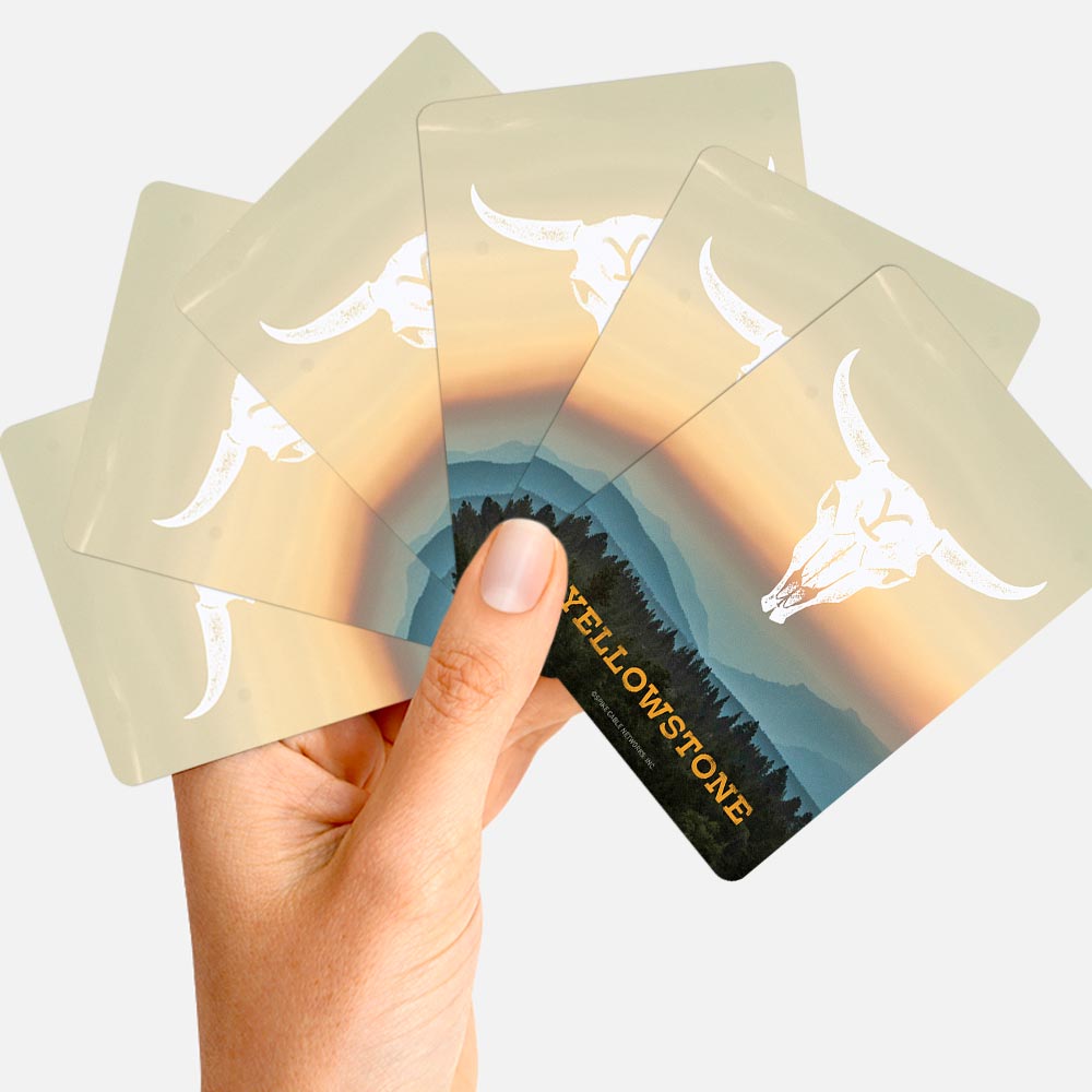 Yellowstone Cow Skull Playing Card Deck – Paramount Shop