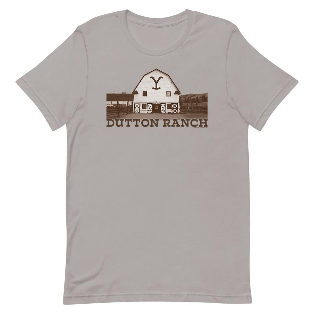 Yellowstone Dutton Ranch Barn Adult Short Sleeve T-Shirt – Paramount Shop