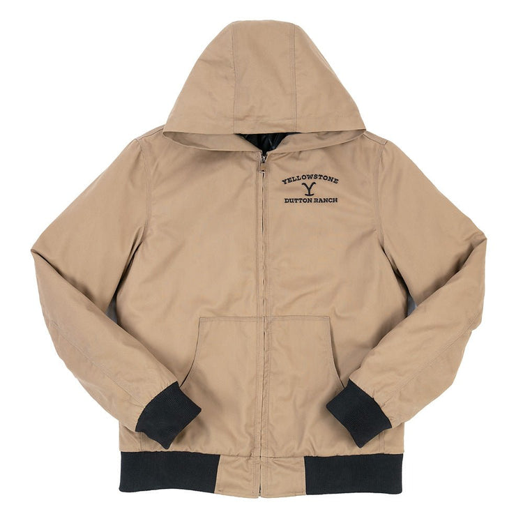 Yellowstone Dutton Ranch Hooded Khaki Jacket – Paramount Shop