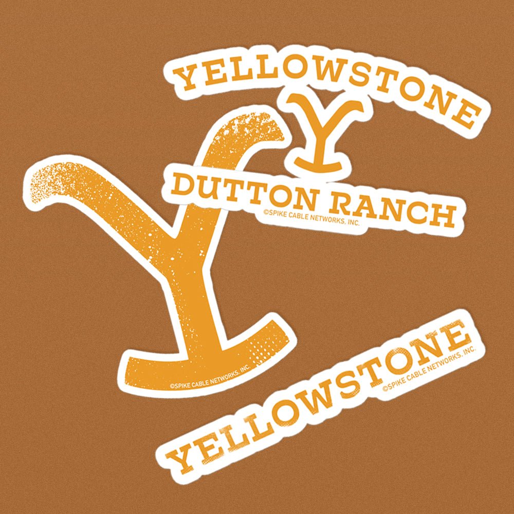 Yellowstone Logo Sticker Assorted Pack of 3 – Paramount Shop