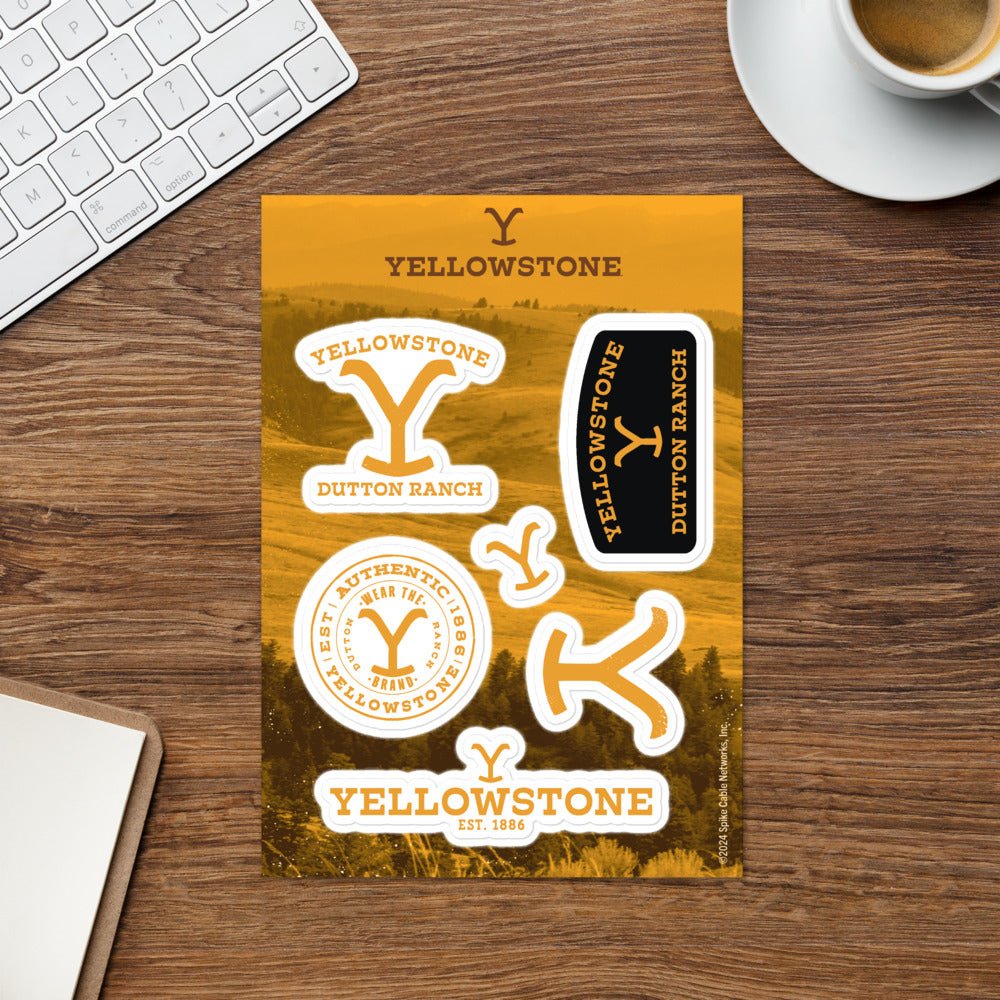 Yellowstone Logo Sticker Sheet – Paramount Shop