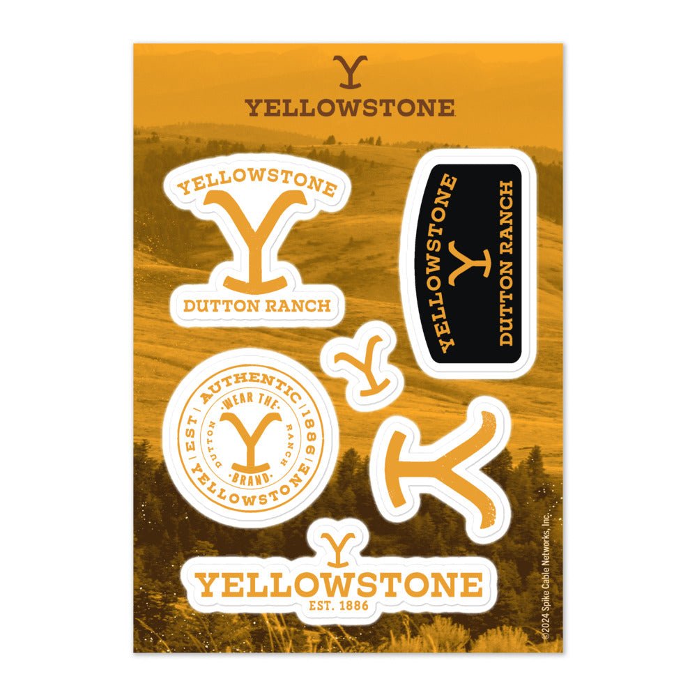 Yellowstone Logo Sticker Sheet – Paramount Shop
