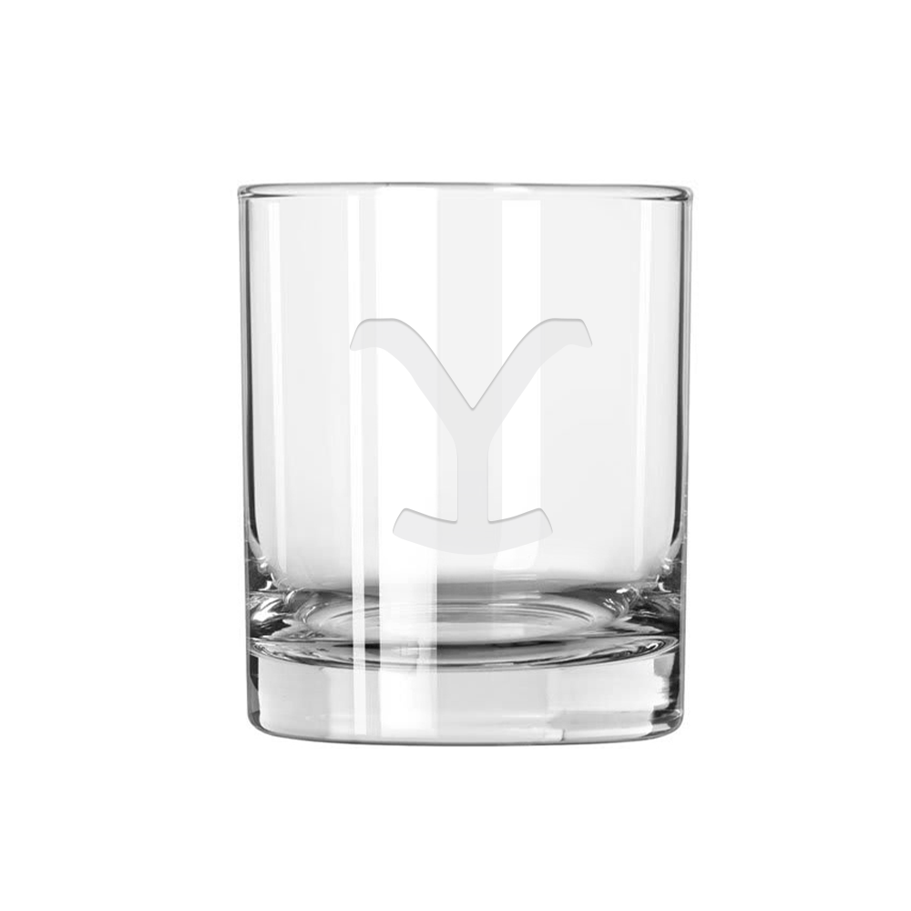 Yellowstone Y Logo Rocks Glass – Paramount Shop